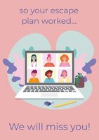 Virtual Goodbye Party Card with Remote Farewell Message - Download Free ...