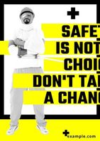 Workplace Safety Campaign Poster with Person in Protective Gear from ...