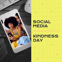 Celebrating Social Media Kindness Day with Diverse Group - Download ...