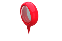 Red Navigation Pointer on Transparent Background - Download Free PNG ...