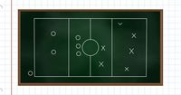 Strategy Diagram on Chalkboard Illustrating Game Plan - Download Free ...