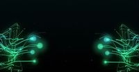 Mystical Green and Blue Energy Currents on Dark Background - Download ...