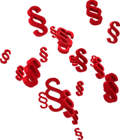 Floating red paragraph symbols on transparent background - Download ...