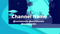 Ocean-Themed Social Media Template for Aquariums with Marine Elements ...