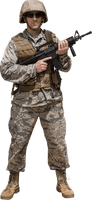 Transparent Background Military Soldier Holding Rifle - Download Free ...
