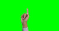 Hand Pointing Upwards on Green Screen Background - Download Free Image ...