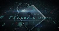 Cyber Security Threat Concept with Disabled Firewall Warning - Download Free Image from Pikwizard