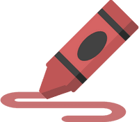 Red Marker Illustration on Transparent Background for Art Projects ...