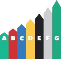 Colorful Arrows with Letters on Transparent Background Illustrating ...