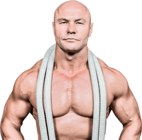 Confident Fit Man with Rope Displays Strength on Transparent Background ...