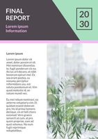 Professional Final Report Cover with Growth and Progress Elements ...