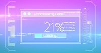 Futuristic Interface Data Loading Screen Design Concept - Download Free ...