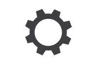 Gray Cog Vector on Transparent Background Isolated Illustration ...