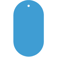 Blue Blank Label Tag on Transparent Background for Retail and Selling ...