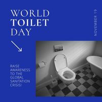 World Toilet Day Sanitation Awareness Campaign Poster - Download Free ...