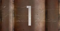 Vintage Film Countdown Number 1 with Grunge Texture - Download Free ...