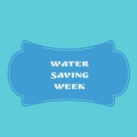 Water Saving Week Campaign Poster on Blue Background - Download Free ...