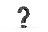 Transparent 3D Cracked Gray Question Mark Symbol - Download Free PNG ...