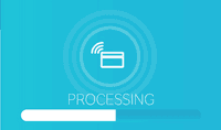 Transparent Processing Screen with Wireless Payment Icon - Download ...