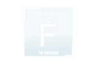 Digital Transparent Illustration Fluorine Element Symbol Chemistry ...