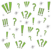 Illustration Repeat Exclamation and Question Marks On Transparent ...