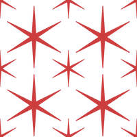 Red Stars Pattern on Transparent Background for Digital Designs ...