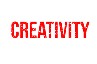 Red Creativity Text Transparent Background for Designers - Download ...