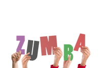 Hands Holding Colorful Zumba Text in Transparent Background - Download ...