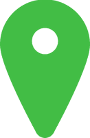 Green Destination Pin on Transparent Background for Travel Icon ...