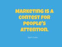 Marketing Quote on Blue Background for Business Presentations ...