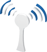 Network Range Symbol on Transparent Background for Communication ...