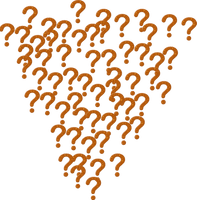 Transparent Cluster of Textured Question Mark Symbols - Download Free ...