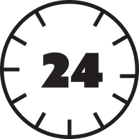 Digital 24-Hour Clock on Transparent Background Illustration - Download ...