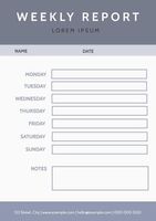 Weekly Report Template for Efficient Planning - Download Free Template ...