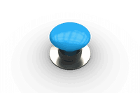 Abstract Blue Button on Transparent Background Vector Illustration ...