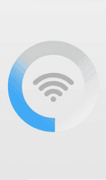 Transparent Network Range Symbol with Circular Progress Indicator ...