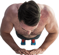 Transparent Shirtless Bodybuilder Doing Push-Up - Download Free PNG ...