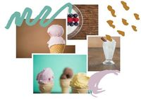 Creative Ice Cream and Berries Collage for Sweet Summer Vibes ...