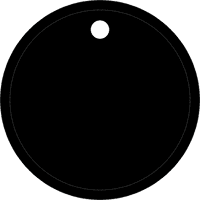 Black Circle Label Tag on Transparent Background Isolated Mockup ...