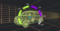3D Vehicle Rendering with Modern Speedometer User Interface in Tunnel ...