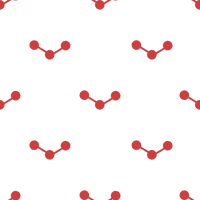 Red Molecule Pattern on Transparent Background for Chemistry Design ...