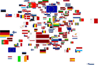 Floating Flags of Various Countries on Transparent Background | PNG ...