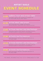 Art Event Schedule with Gallery Tours and Workshops - Download Free ...