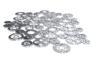 Digital PNG Illustration of Silver Cogs on Transparent Background ...