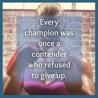 Inspirational Quote with Female Boxer Encouraging Perseverance ...
