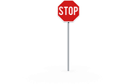 Red Stop Sign Poster on Transparent Background - Download Free PNG from ...