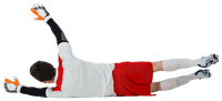 Transparent Goalkeeper Making Dynamic Dive for Save - Download Free PNG ...