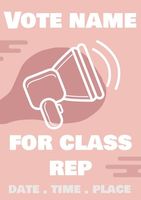Class Representative Election Campaign Poster - Download Free Template ...
