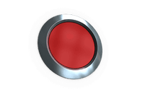 Shiny Red Button on Transparent Background Industry Symbol - Download ...