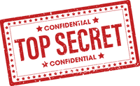 Top Secret Red Stamp on Transparent Background with Confidential Text ...